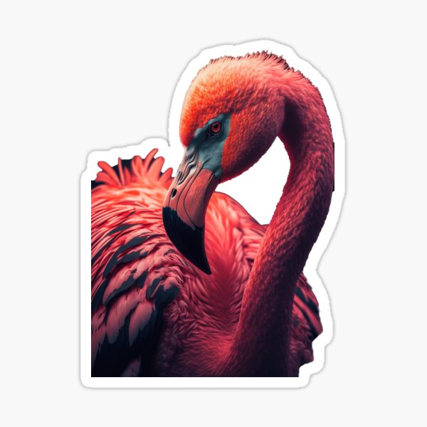 "flamingo" Sticker for Sale by gigapx | Redbubble
