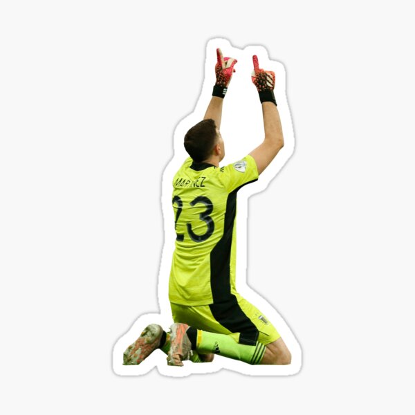 "dibu martinez" Sticker by Mateorometti | Redbubble