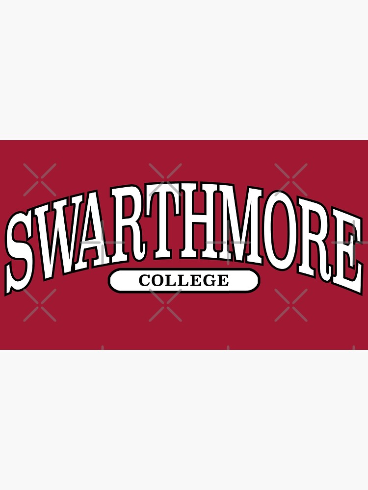 "swarthmore - serif font curved " Poster for Sale by scollegestuff ...