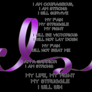 "My Struggle Purple Ribbon Poem" Kids T-Shirt for Sale by Alondra ...