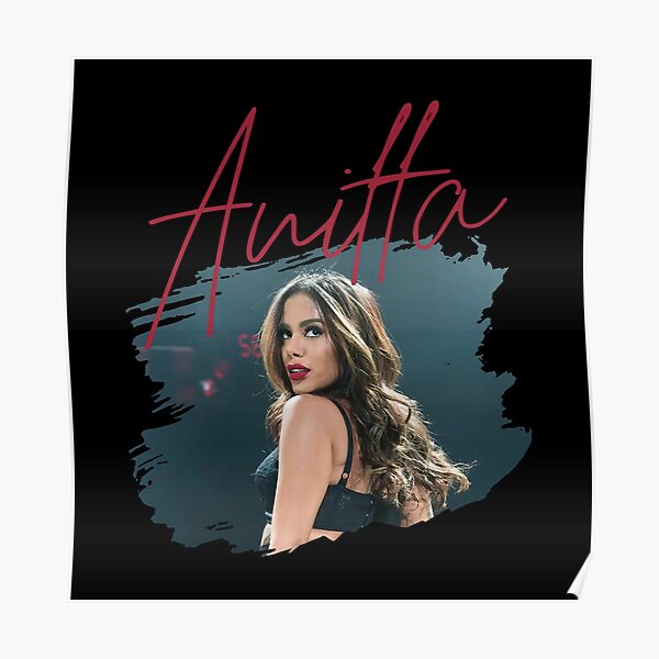"Anitta Photo With Text v2" Poster for Sale by TheSouthWind | Redbubble