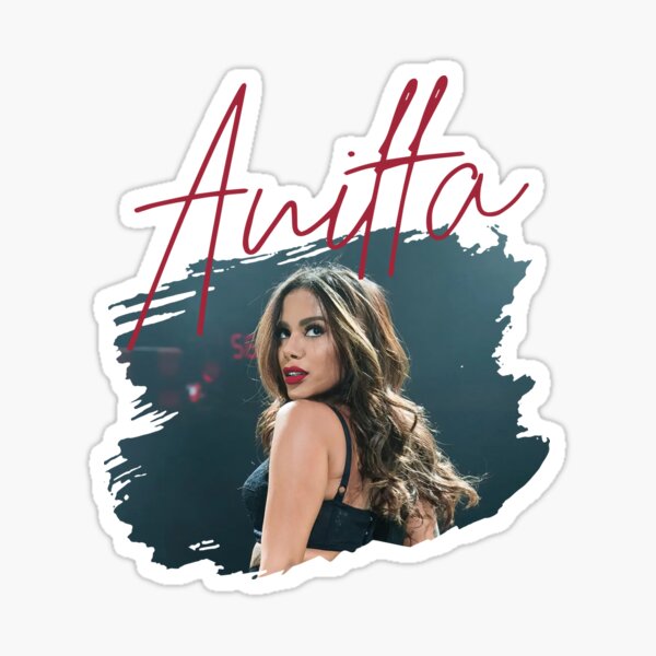 "Anitta Photo With Text v2" Sticker for Sale by TheSouthWind | Redbubble