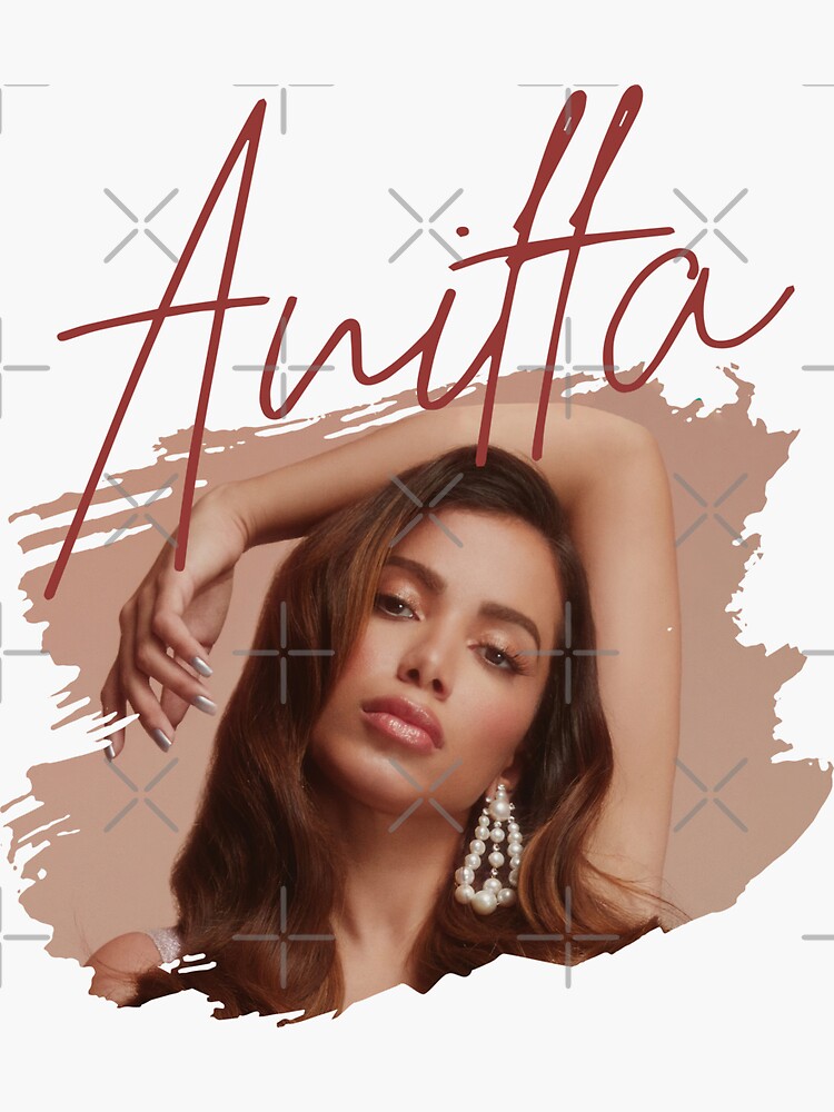 "Anitta Photo With Text v4" Sticker for Sale by TheSouthWind | Redbubble