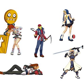 "Guilty Gear Accent Core Sprites" Sticker for Sale by OhNoABee | Redbubble