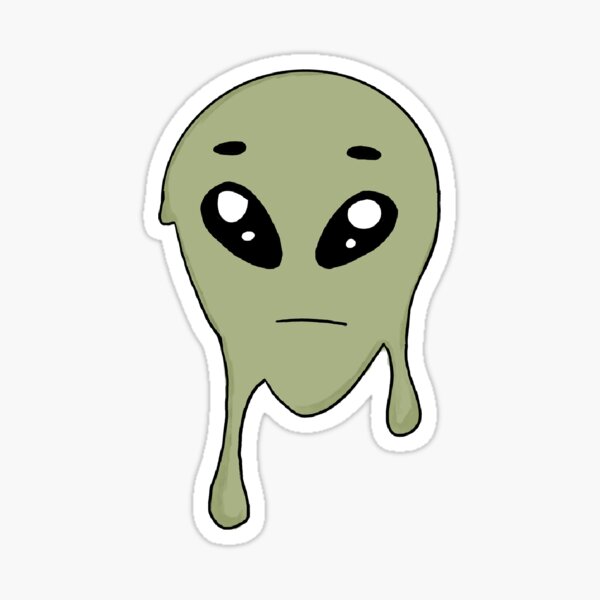 "Alien dripping" Sticker for Sale by Kayils | Redbubble