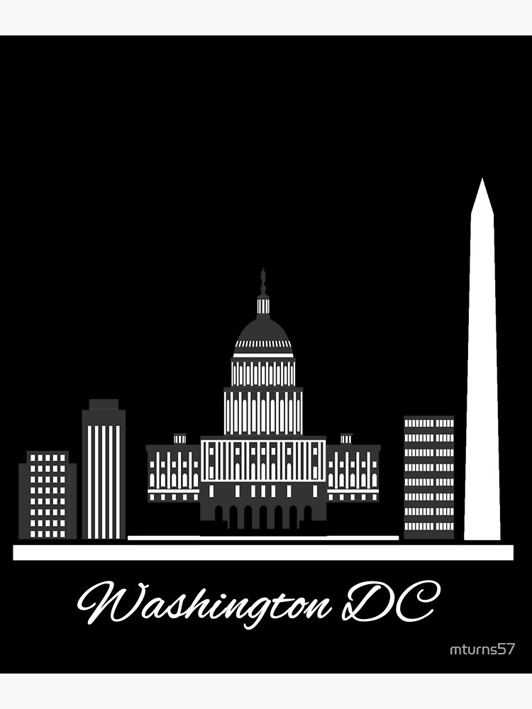 "Silhouette: Washington DC" Sticker for Sale by mturns57 | Redbubble