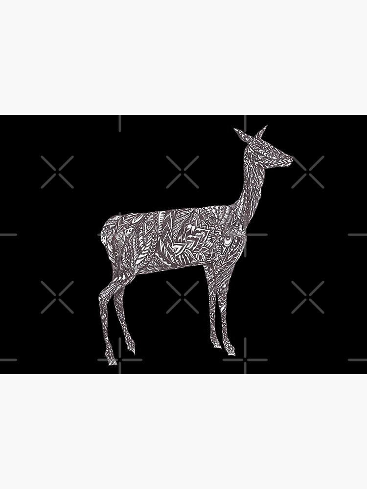 "doe black background" Poster for Sale by Au-artistique | Redbubble