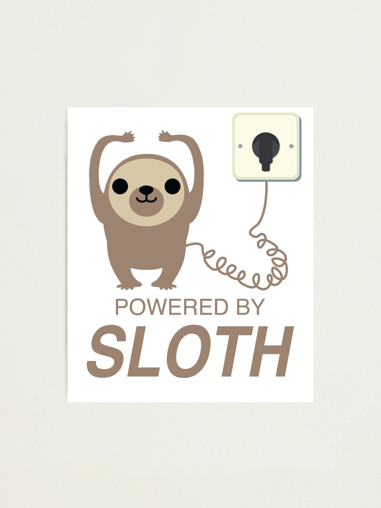 "Sloth Poke Emoji " Photographic Print by HippoEmo | Redbubble