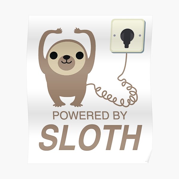 "Sloth Poke Emoji " Poster by HippoEmo | Redbubble