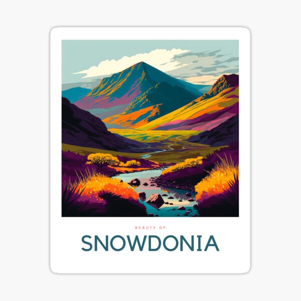 "Beauty of Snowdonia" Sticker for Sale by andreipopescu | Redbubble