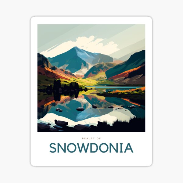 "Beauty of Snowdonia" Sticker for Sale by andreipopescu | Redbubble