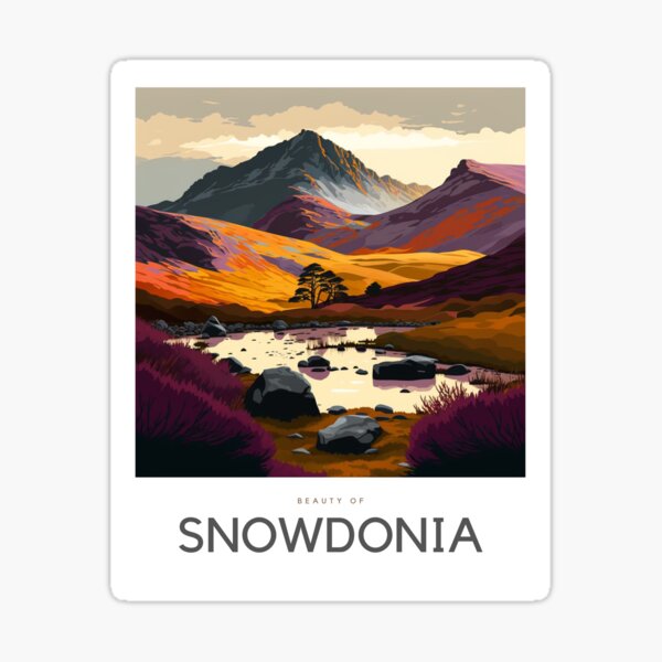 "Beauty of Snowdonia" Sticker for Sale by andreipopescu | Redbubble
