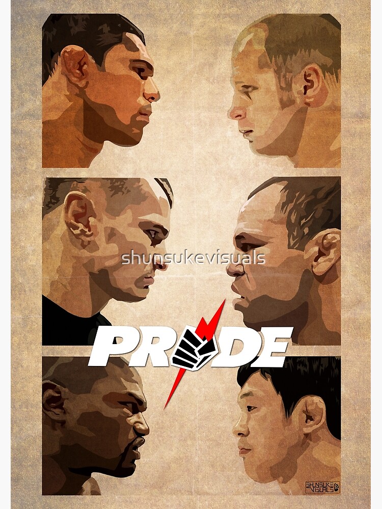 "Pride FC Epic Staredown Artwork by shunsukevisuals" Poster for Sale by ...