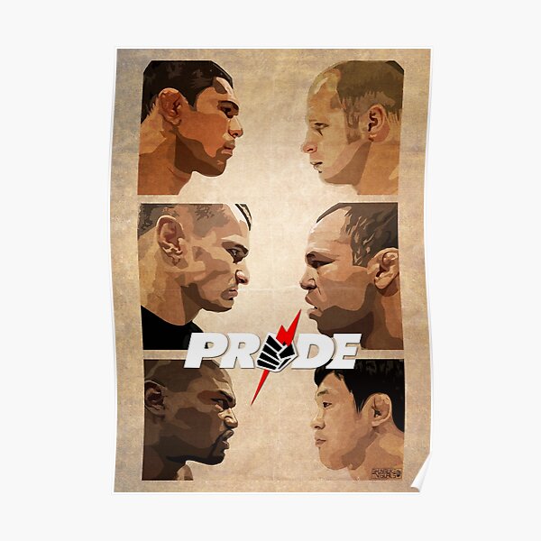 "Pride FC Epic Staredown Artwork by shunsukevisuals" Poster for Sale by ...