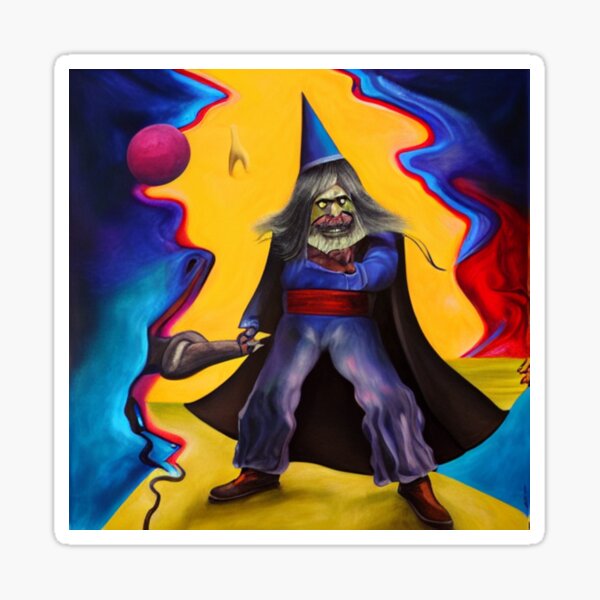 "Psycho Madness - Battle Wizard" Sticker for Sale by PsychoMadness ...
