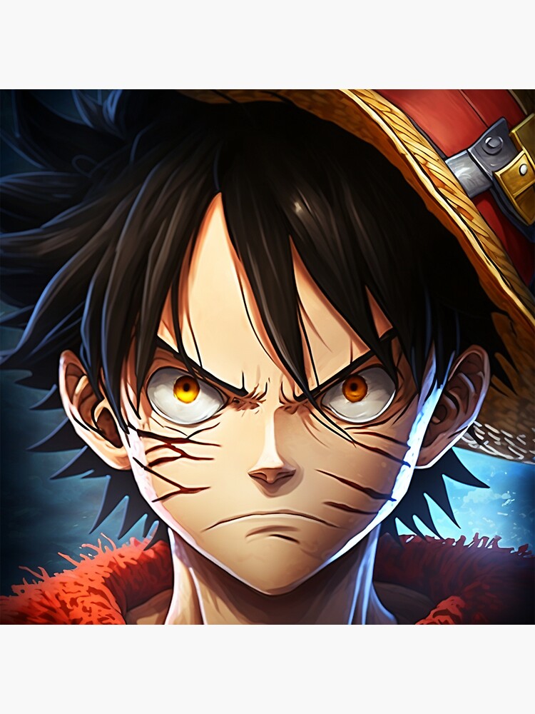 "One Piece Luffy" Sticker for Sale by HD90 | Redbubble