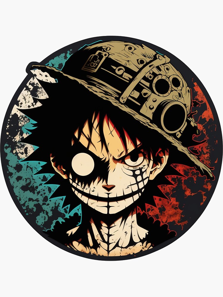 "One Piece Luffy" Sticker for Sale by HD90 | Redbubble