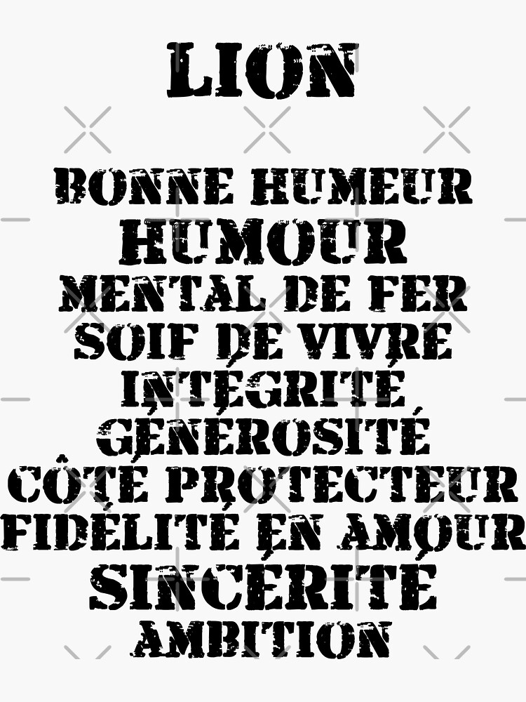 "LEO - Zodiac sign - The 10 strengths of Leo" Sticker for Sale by ...