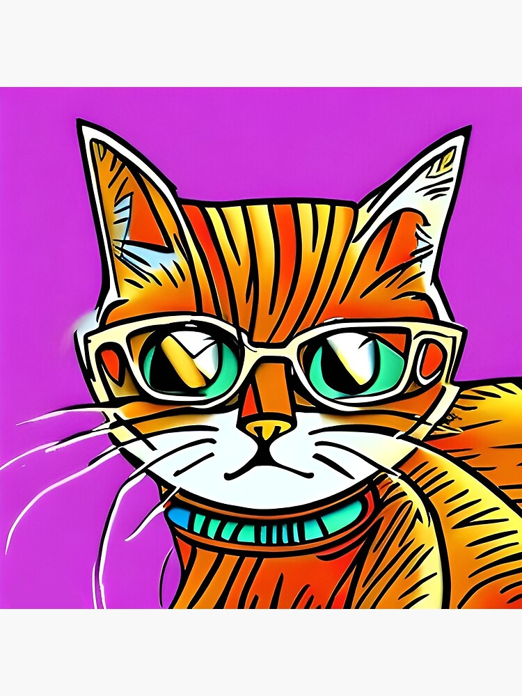 "90s Cat" Poster for Sale by Drewz87 | Redbubble