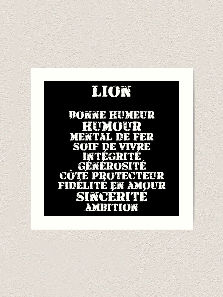 "LEO - Zodiac sign - The 10 strengths of Leo" Art Print for Sale by ...