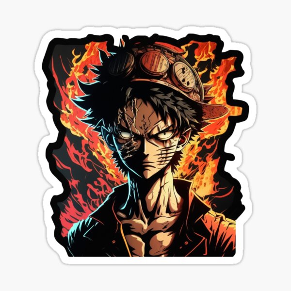 "Luffy One Piece" Sticker for Sale by HD90 | Redbubble