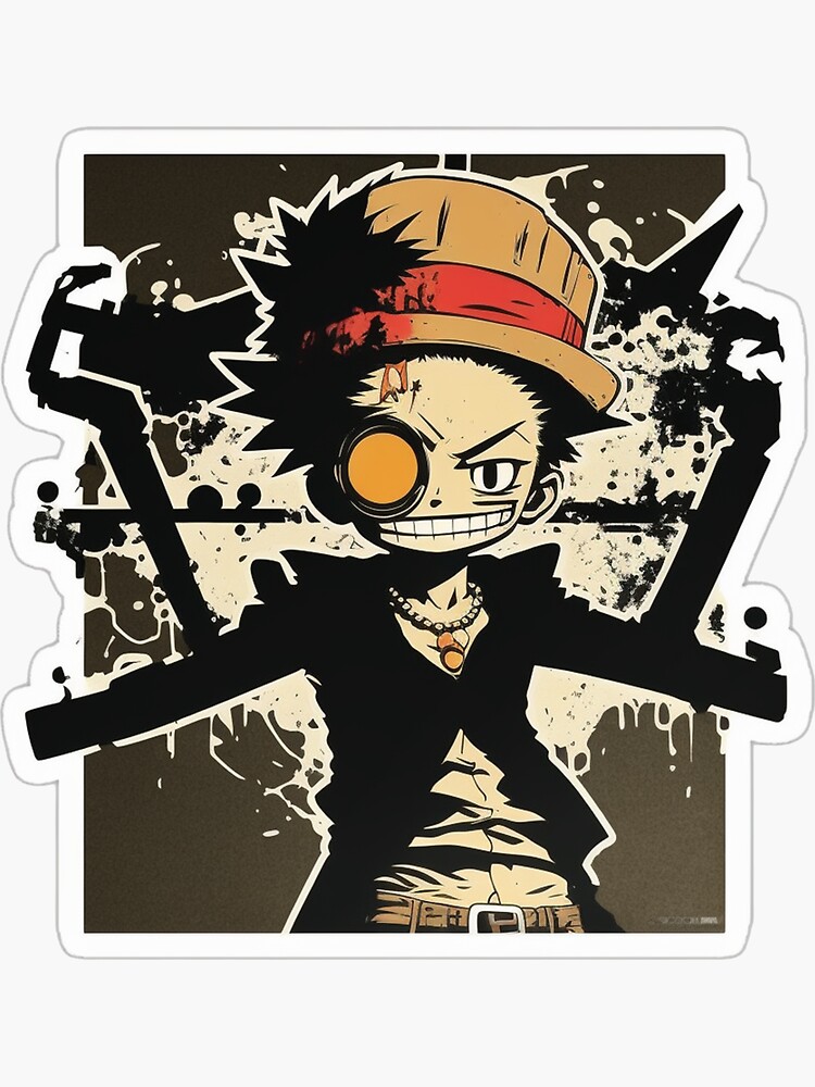 "Luffy One Piece" Sticker for Sale by HD90 | Redbubble