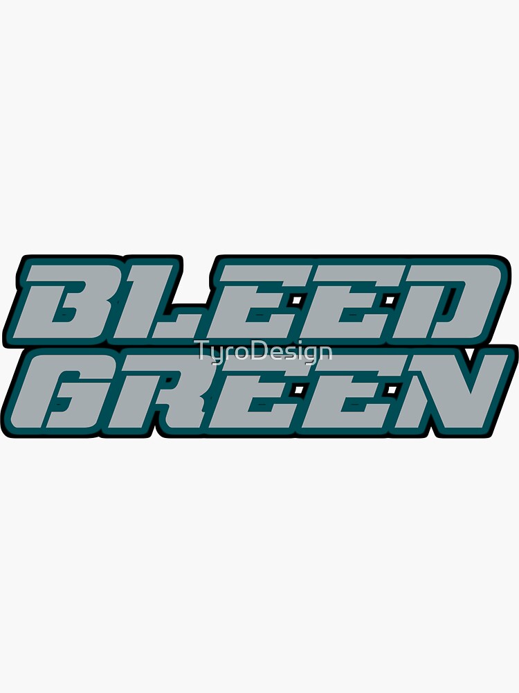 "Bleed Green Eagles" Sticker for Sale by TyroDesign | Redbubble