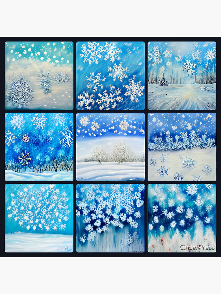 "Flakes art pack / Snow Flakes art pack" Sticker for Sale by ...