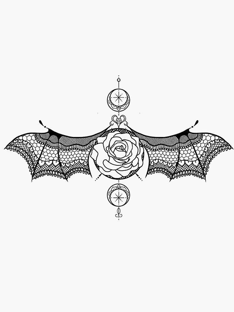 "Lace wings" Sticker for Sale by AryyMakes | Redbubble