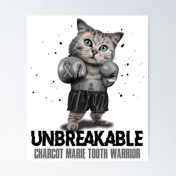 "Charcot Marie Tooth Warrior - UNBREAKABLE - Charcot Marie Tooth Ribbon ...