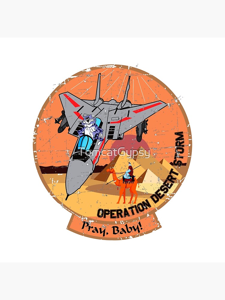 Poster « F-14 Tomcat Operation Desert Storm - Priez bébé ! Style grunge », par TomcatGypsy ...