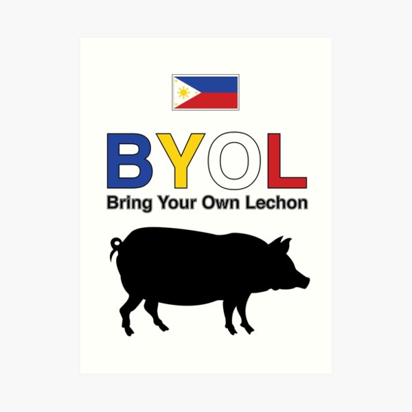 "Bring your own lechon - funny Filipino design" Art Print by estudio3e ...