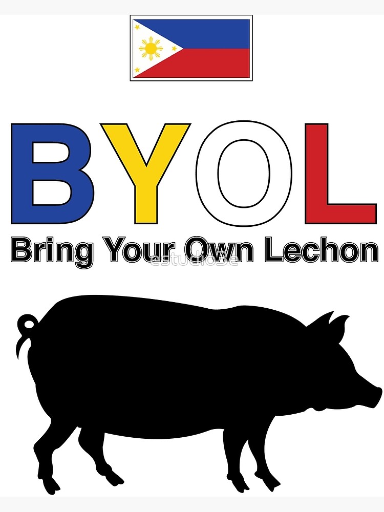 "Bring your own lechon - funny Filipino design" Poster by estudio3e ...