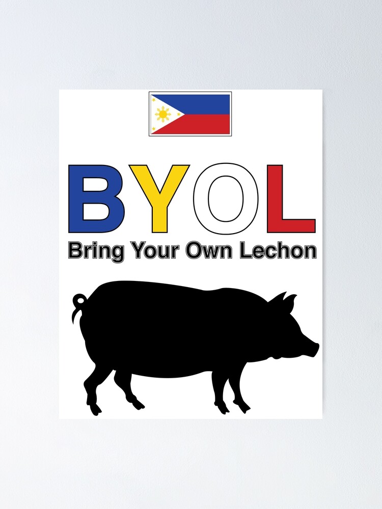"Bring your own lechon - funny Filipino design" Poster by estudio3e ...