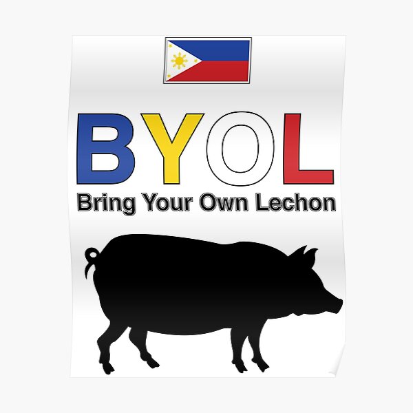 "Bring your own lechon - funny Filipino design" Poster by estudio3e ...