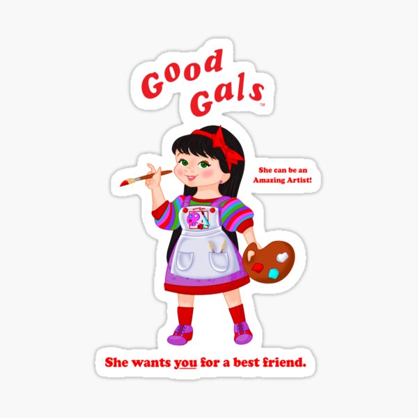 "Good Gals Artist" Sticker for Sale by Hdamballa | Redbubble