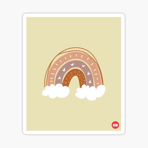 "Lovely Boho Rainbow" Sticker for Sale by CuratedBubble | Redbubble