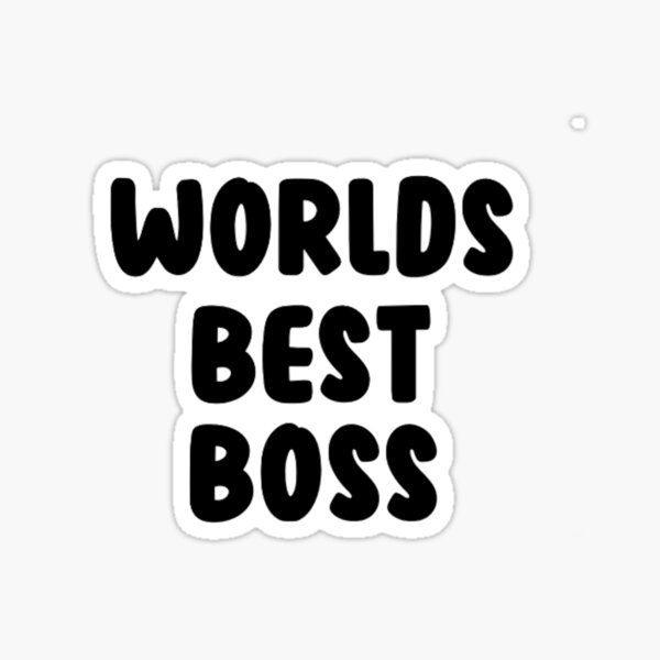 "worlds best boss - the office " Sticker for Sale by lilykaylea | Redbubble