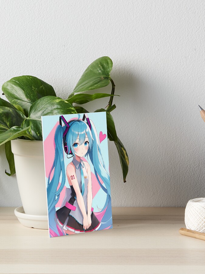"Hatsune Miku in love" Art Board Print for Sale by Amulet05 | Redbubble