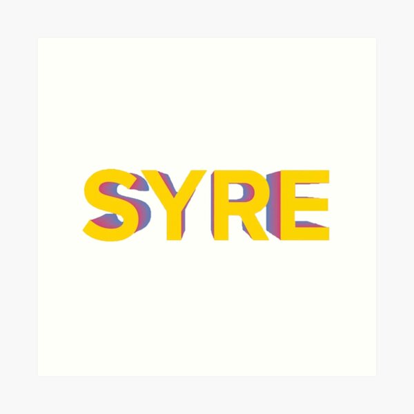 "Jaden Smith - SYRE (Text Only)" Art Print by fritts | Redbubble
