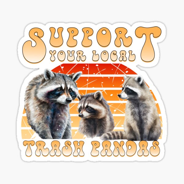 Pegatina «Apoye a sus pandas de basura locales» de MythicalSticker ...