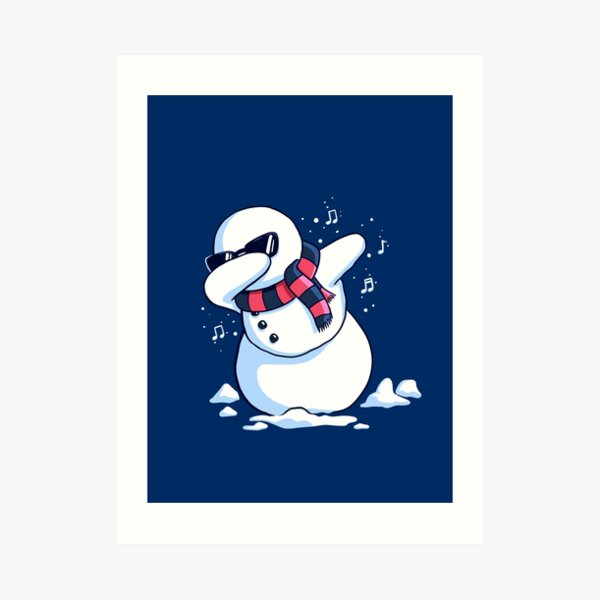 "Dabbing Snowman Christmas Dab" Art Print for Sale by BootsBoots ...