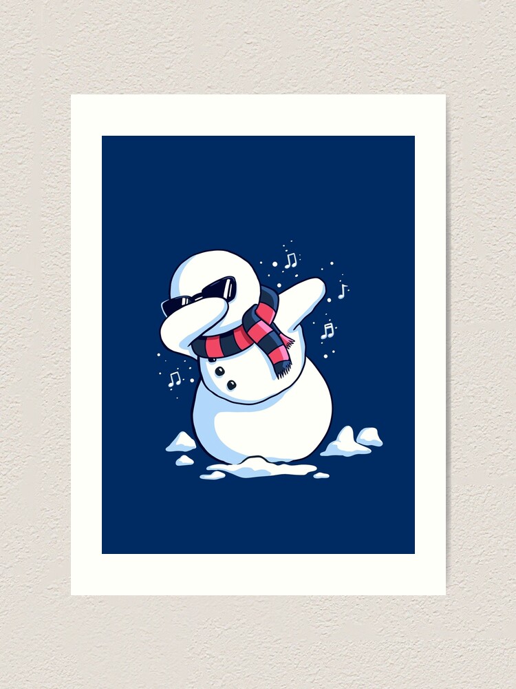 "Dabbing Snowman Christmas Dab" Art Print for Sale by BootsBoots ...