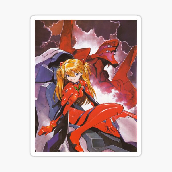 "Asuka Langley" Sticker for Sale by taroxstudio | Redbubble