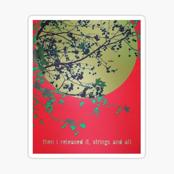 "Strings & All" Sticker for Sale by MariaW2112 | Redbubble