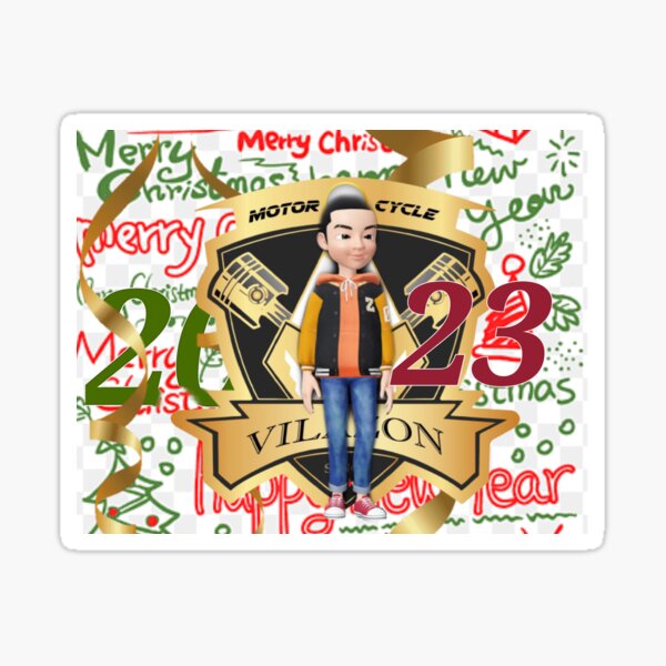 "2023 happy new year 2023 merry Christmas " Sticker for Sale by ...