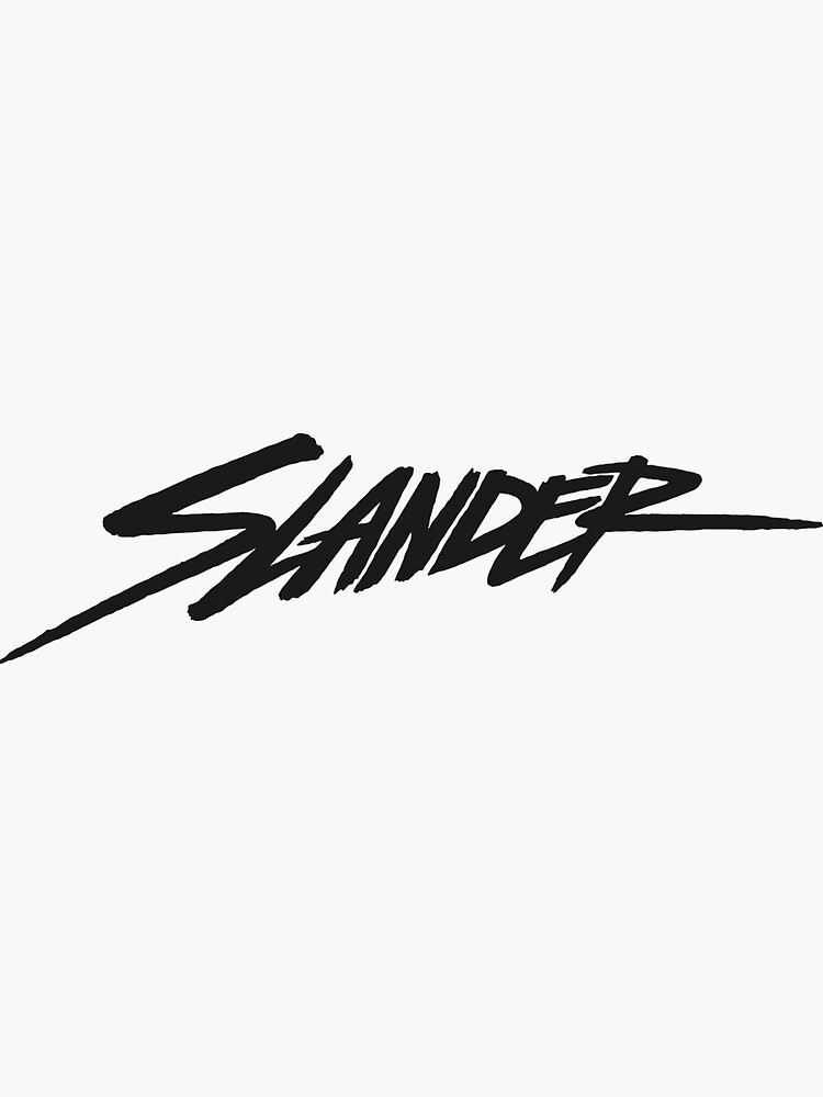 "Slander Logo" Sticker for Sale by strongmod | Redbubble