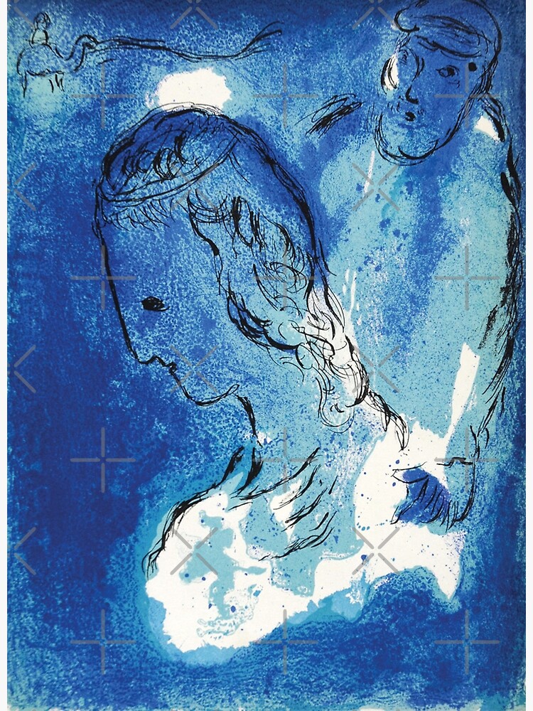 Blue sketch - Abraham et Sarah - Bible Premium Matte Vertical Poster ...