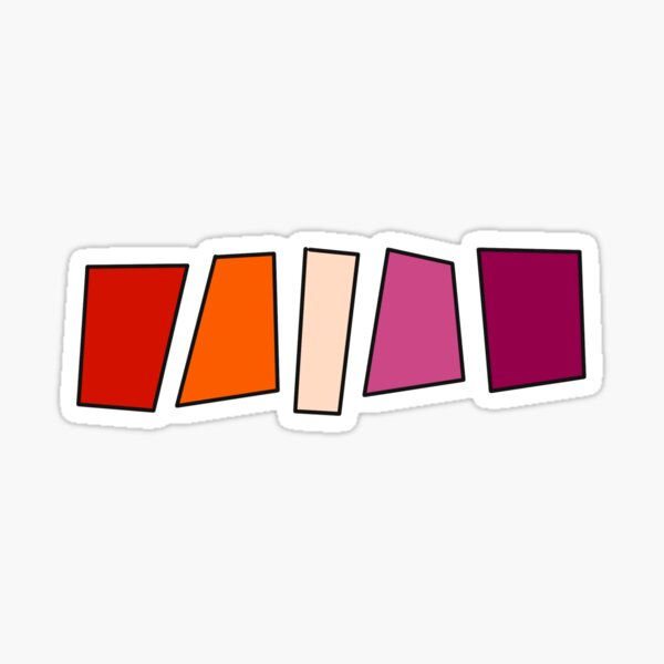 "Discreet Lesbian Pride" Sticker for Sale by lipstickbailey | Redbubble