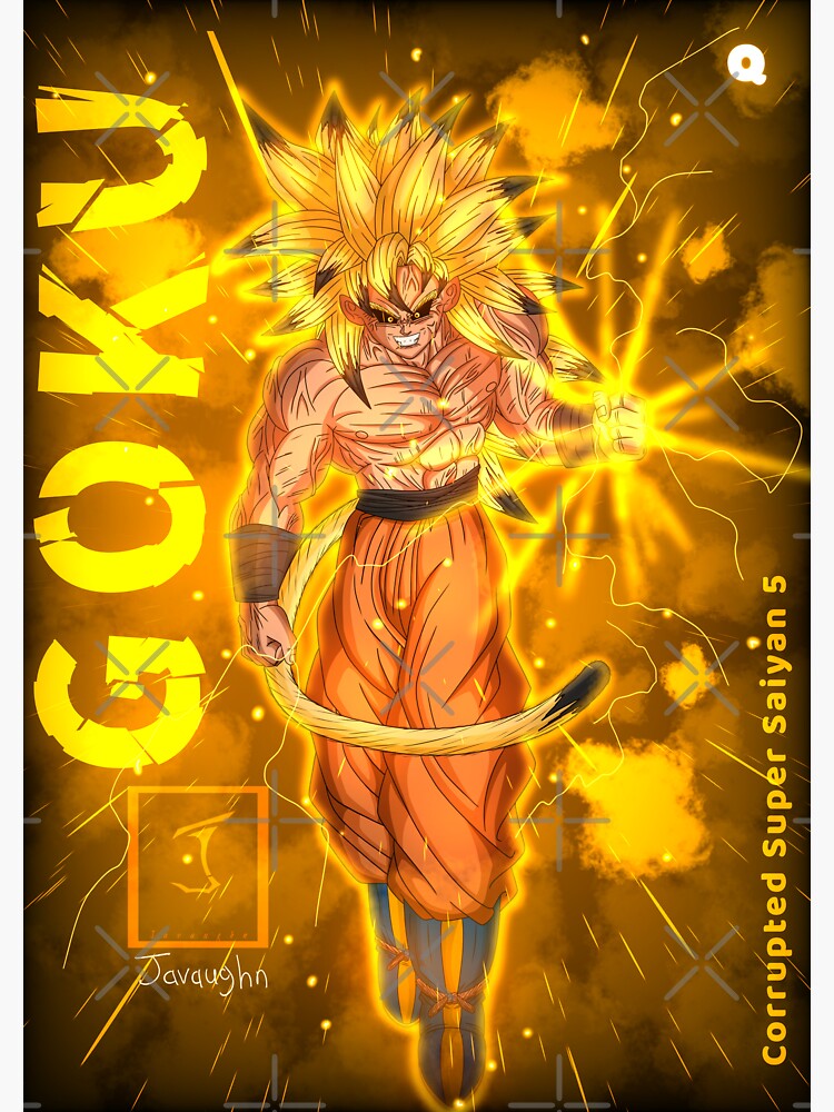 "Corrupted Super Saiyan 5 GOKU | Dragon Ball NEW AGE INSPIRED" Sticker ...
